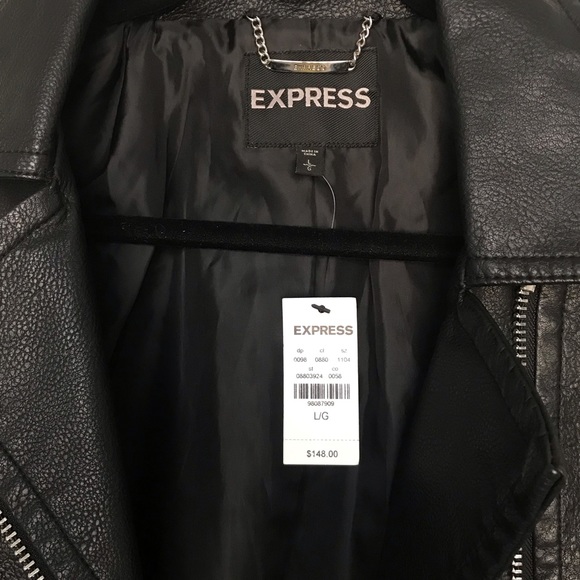 Express | Jackets & Coats | Brand New Express Leather Jacket | Poshmark